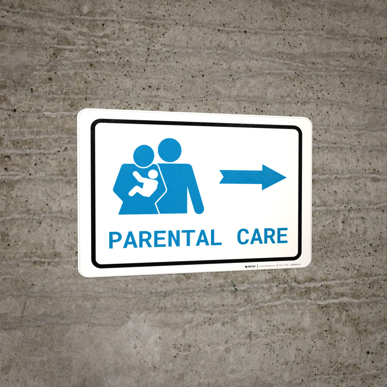 Parental Care Right Arrow with Icon Landscape v2 - Wall Sign | Creative ...
