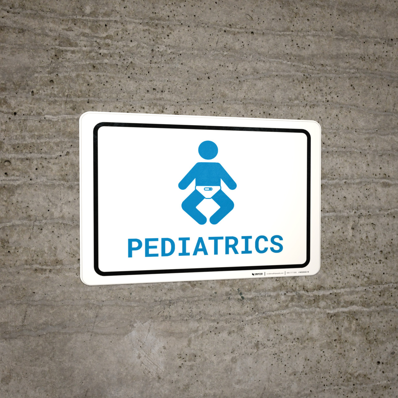 Pediatrics with Icon Landscape v2 - Wall Sign