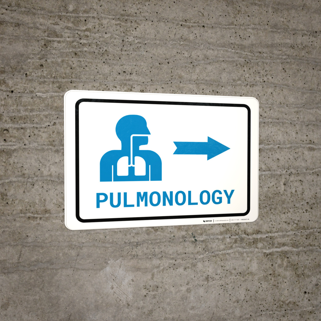 Pulmonology Right Arrow with Icon Landscape v2 - Wall Sign | Creative ...