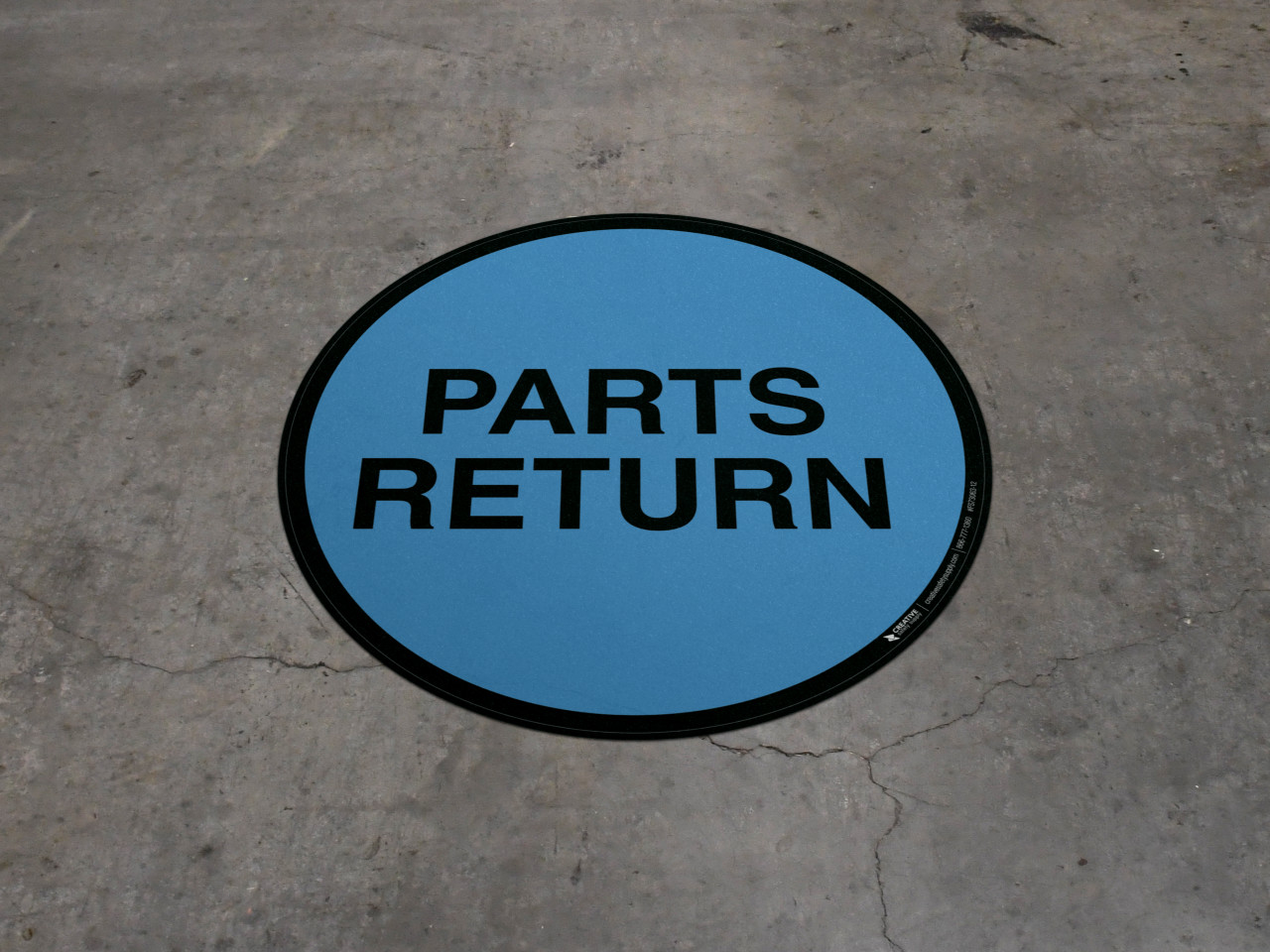 Parts Return - Floor Sign