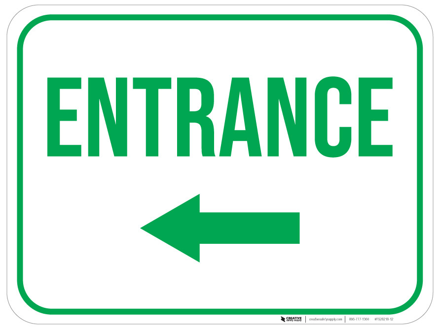 Green Left Arrow Sign