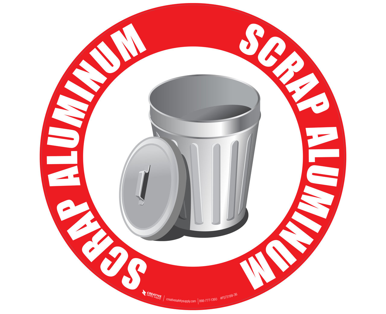 Scrap Aluminum - Floor Sign | Creative Safety Supply