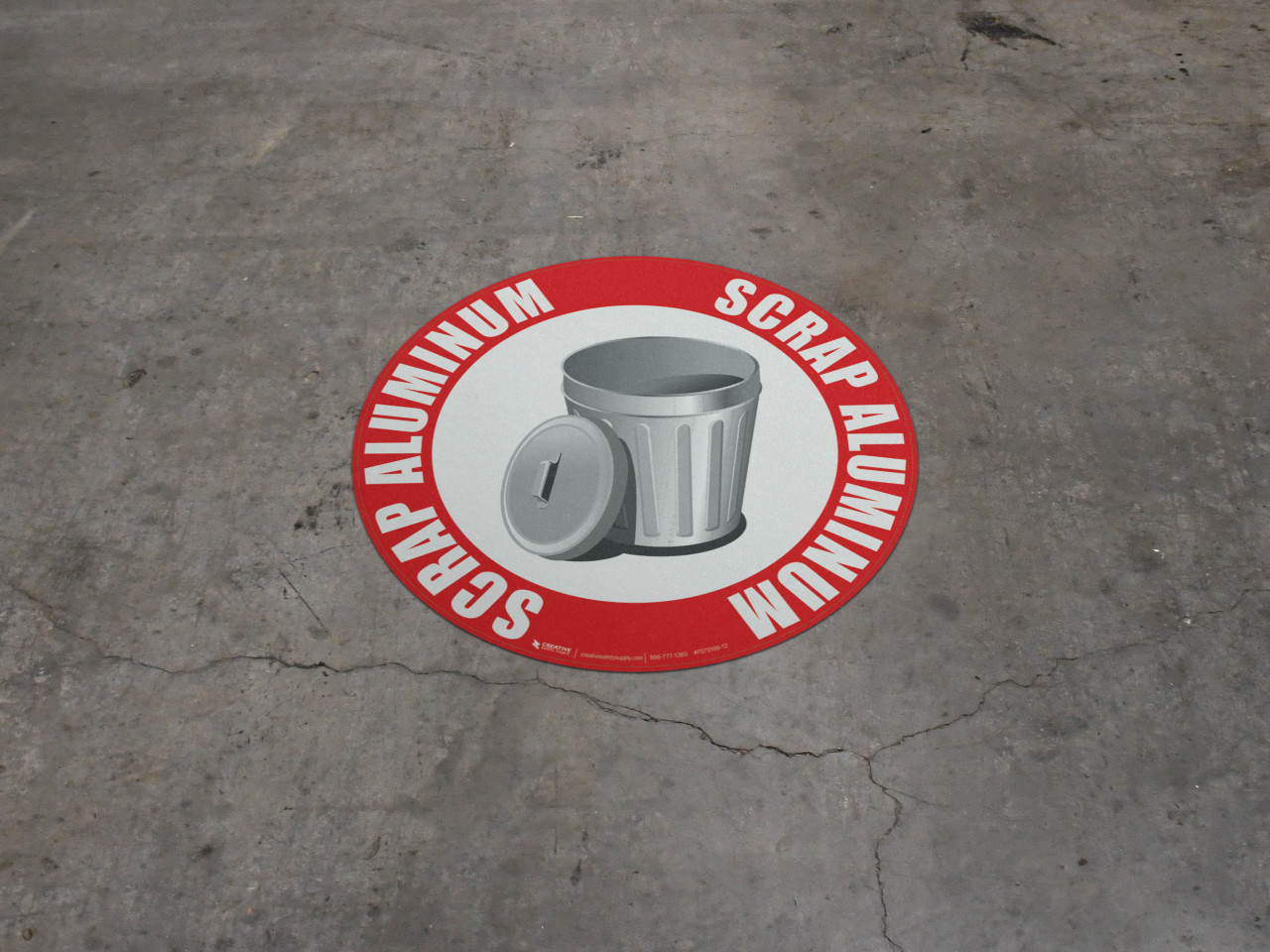 Scrap Aluminum - Floor Sign