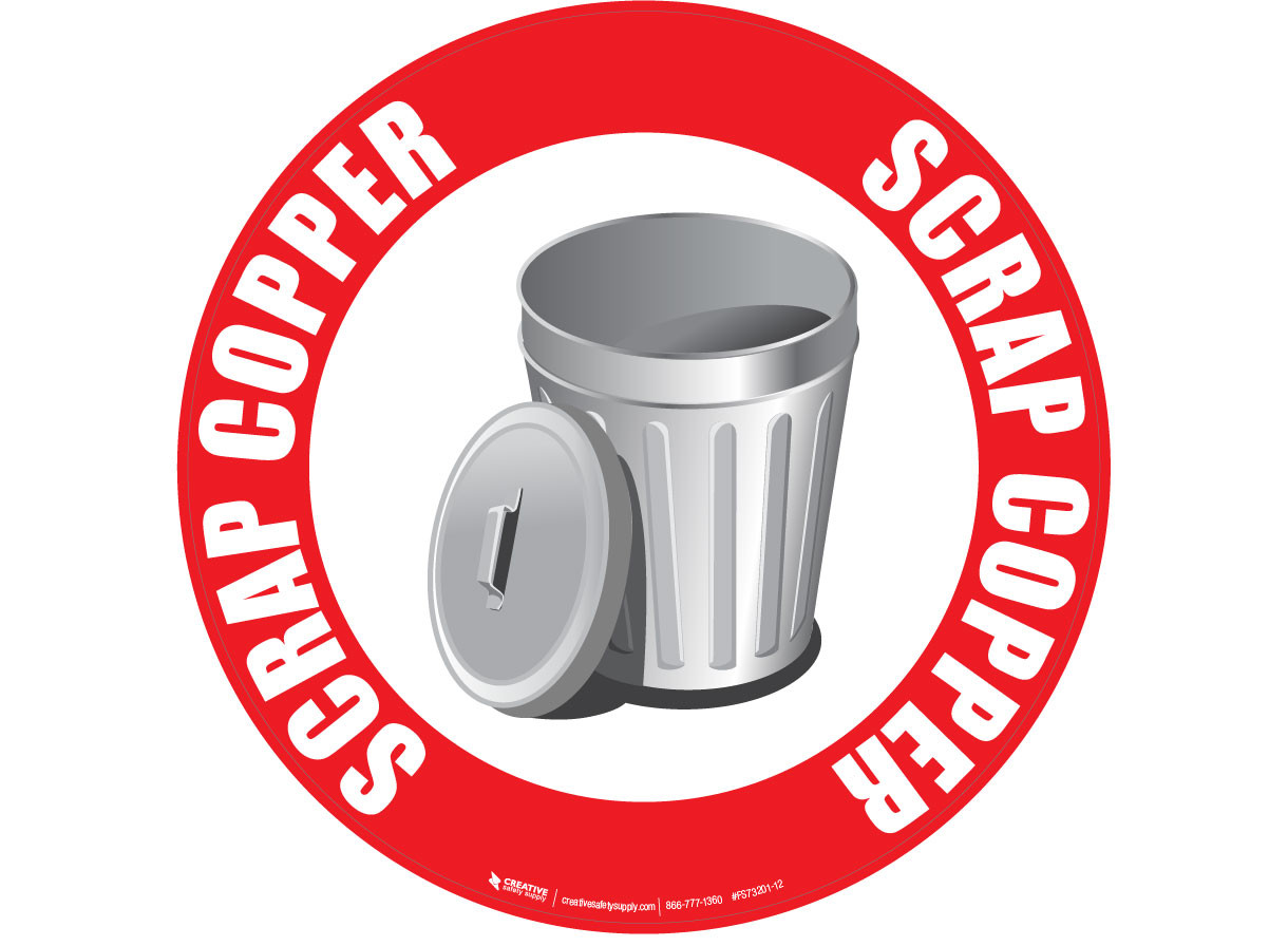 Scrap Copper - Floor Sign