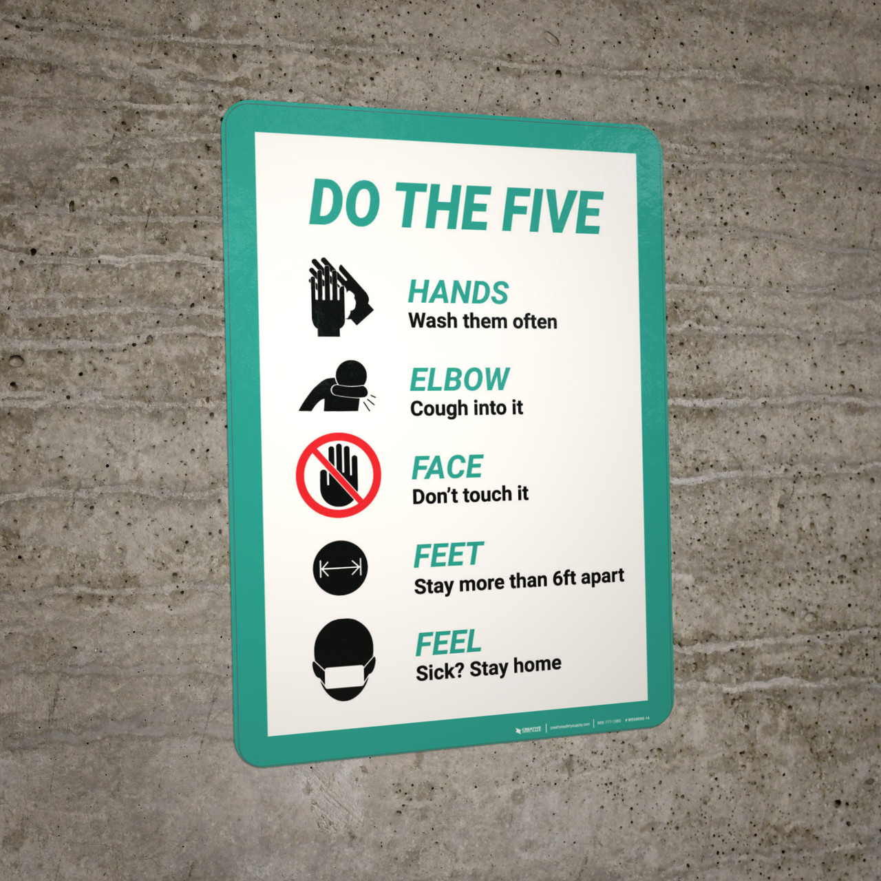 Do The Five Individual Graphics - Wall Sign