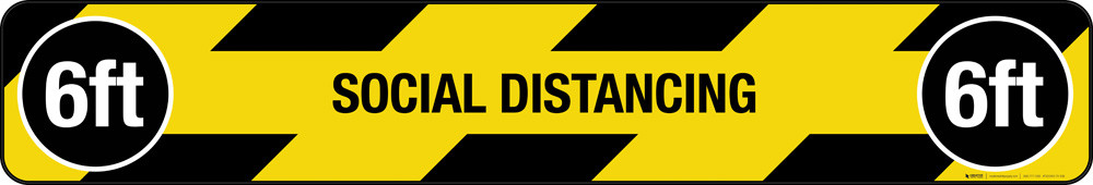 Social Distancing 6Ft - Social Distancing Strip
