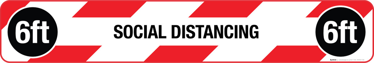 Social Distancing 6Ft - Social Distancing Strip