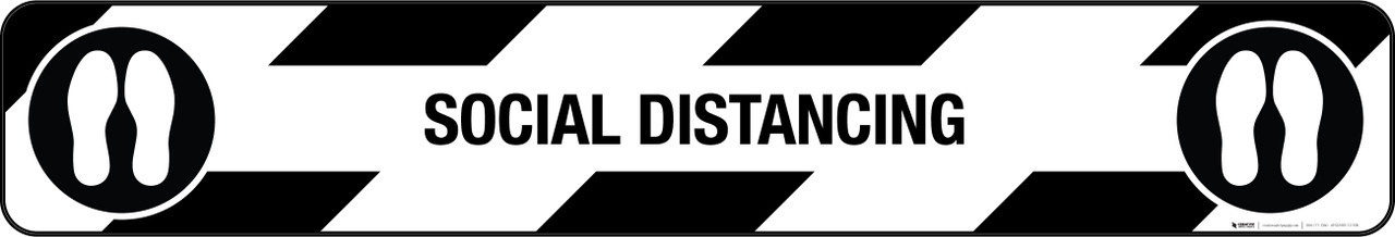 Social Distancing Feet Icon - Social Distancing Strip