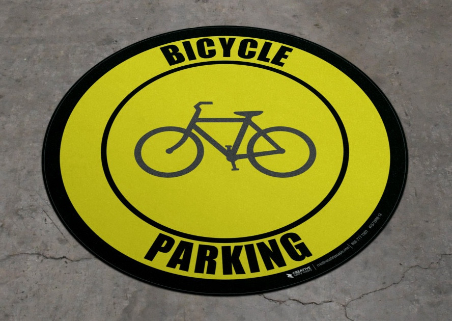 Bicycle Parking - Floor Sign