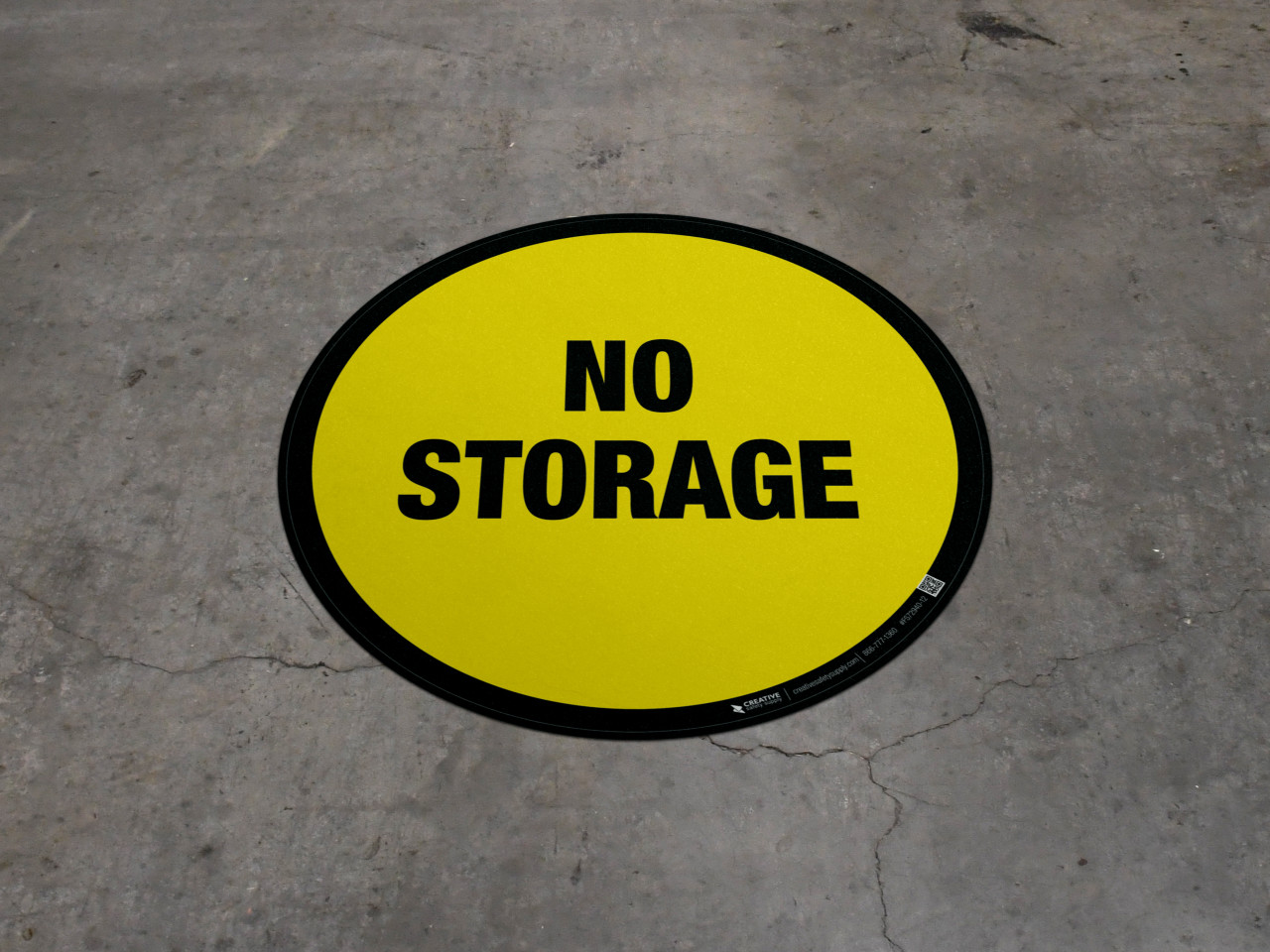 No Storage - Floor Sign