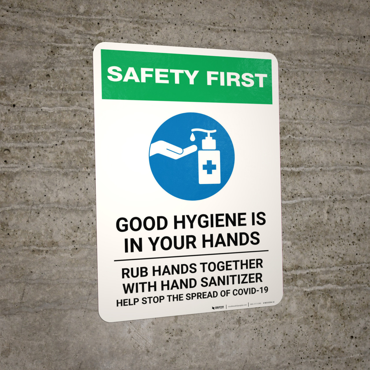 Safety First: Good Hygiene is in your Hands - Rub Hands Together with ...