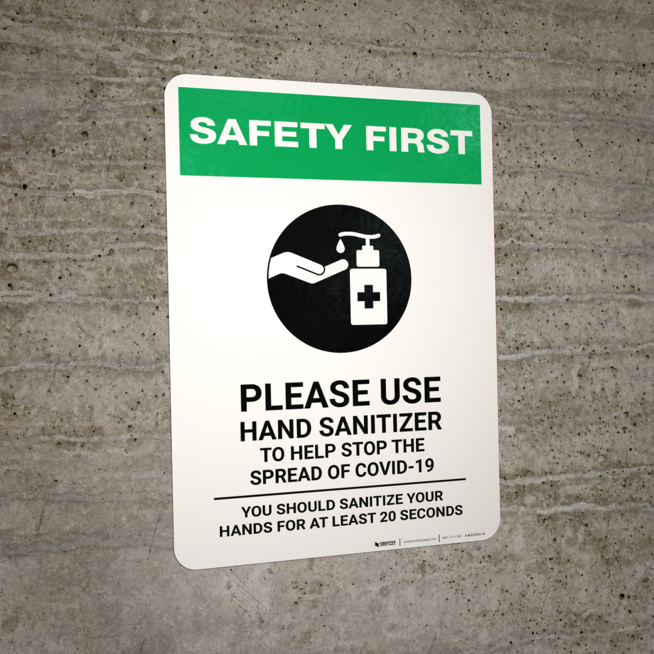 Safety First: Please Use Hand Sanitizer - Sanitize Your Hands For at ...