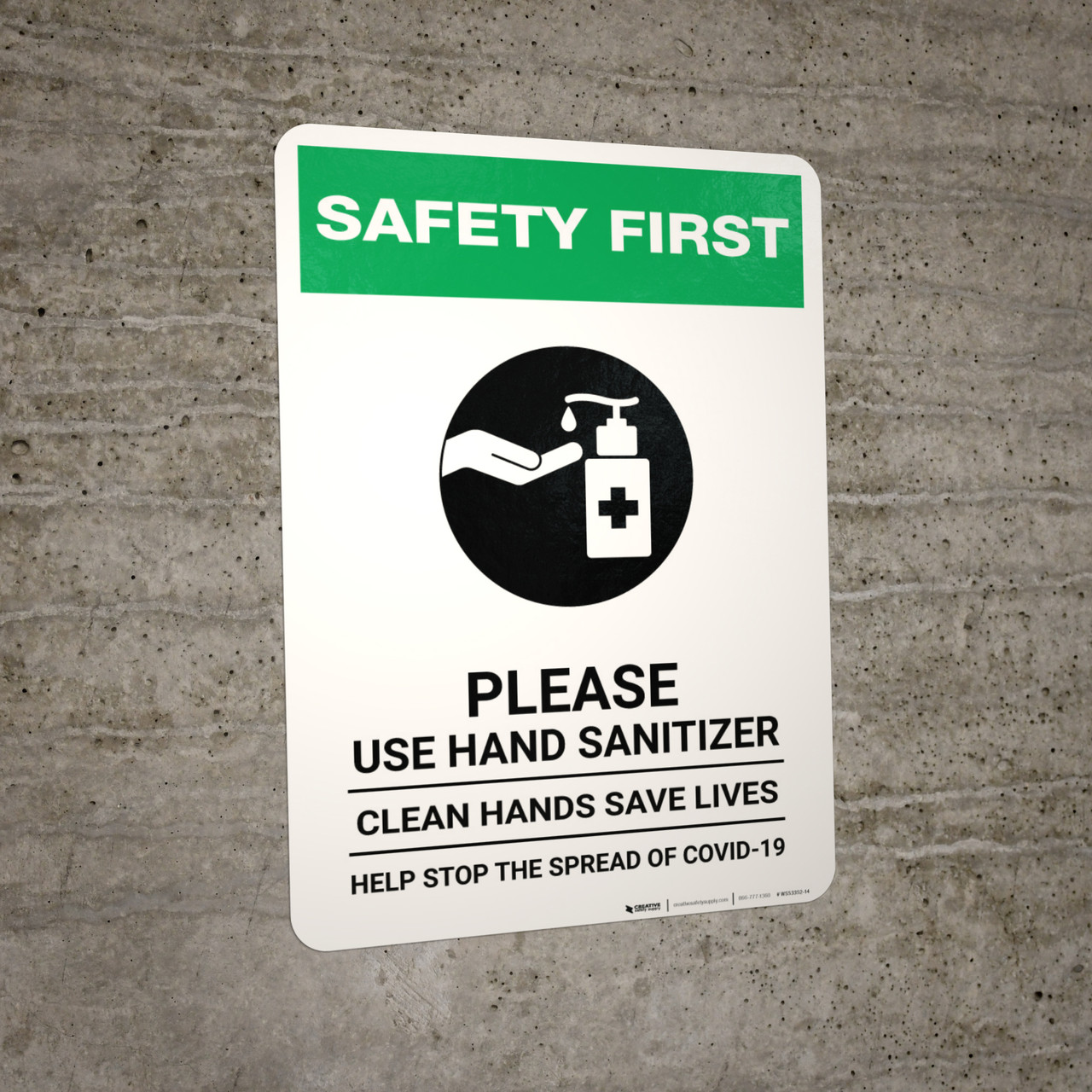 Safety First: Please Use Hand Sanitizer - Clean Hands Save Lives ...
