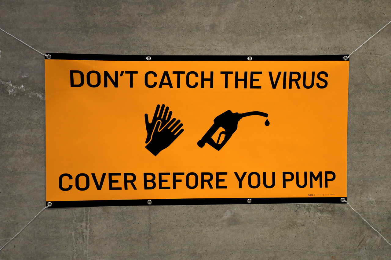 Don't Catch The Virus/Cover Before You Pump - Orange - Banner
