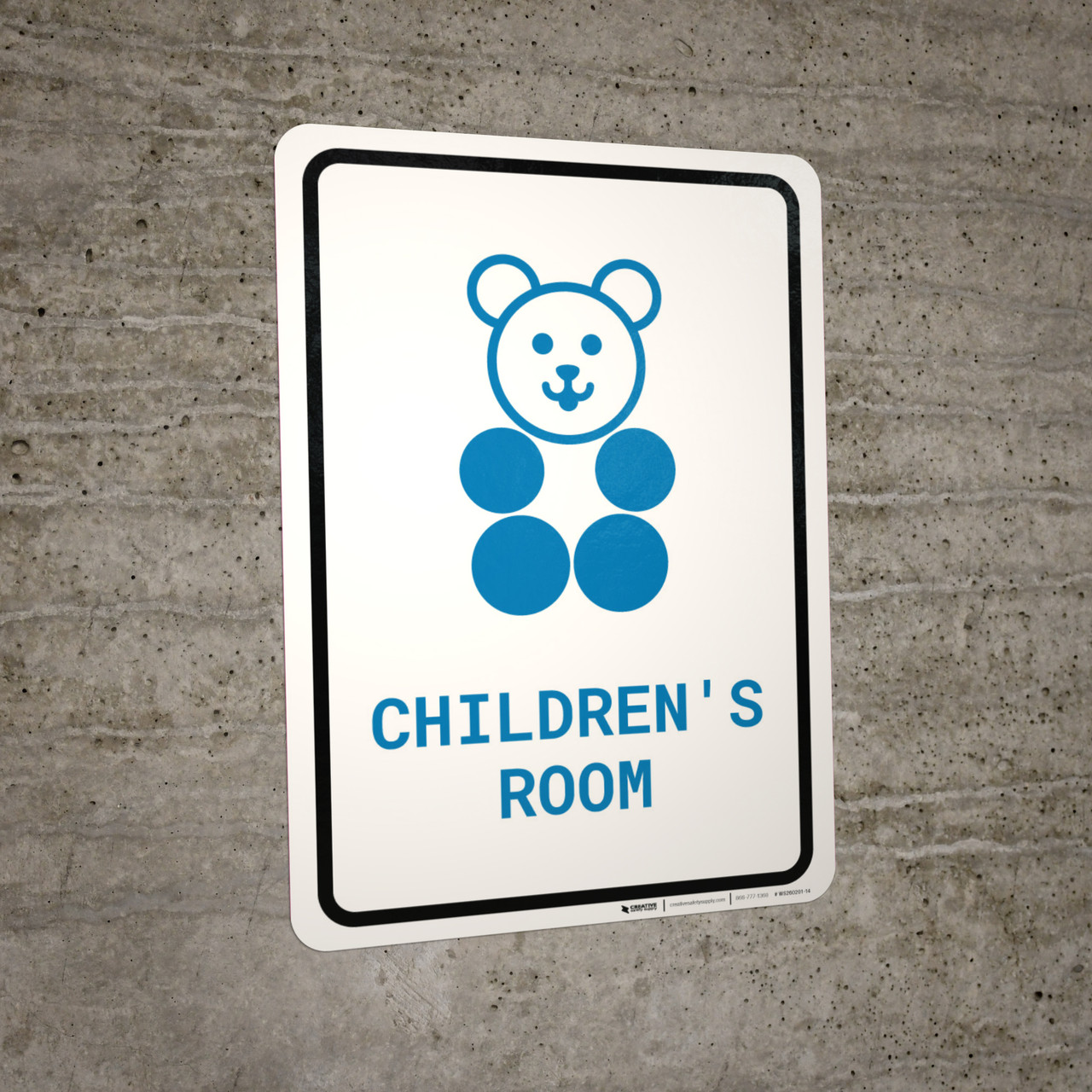 Children's Room with Icon Portrait v2 - Wall Sign