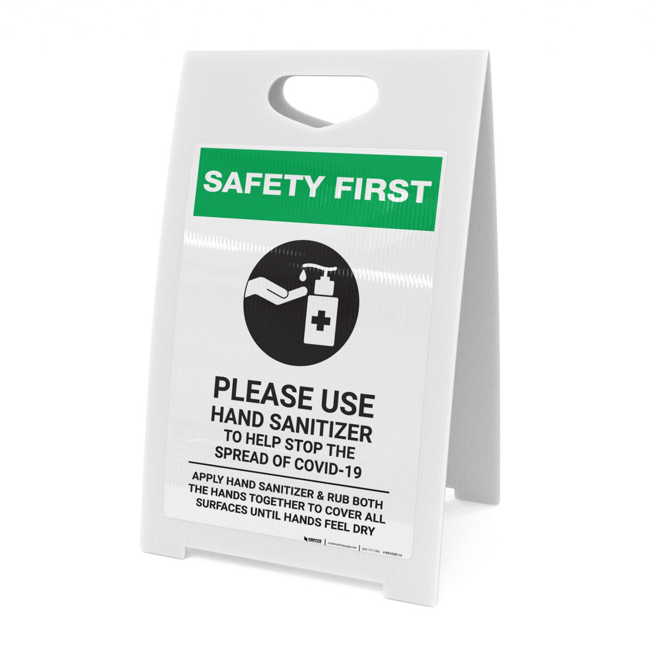 Safety First: Please Use Hand Sanitizer - Apply Hand Sanitizer and Rub ...