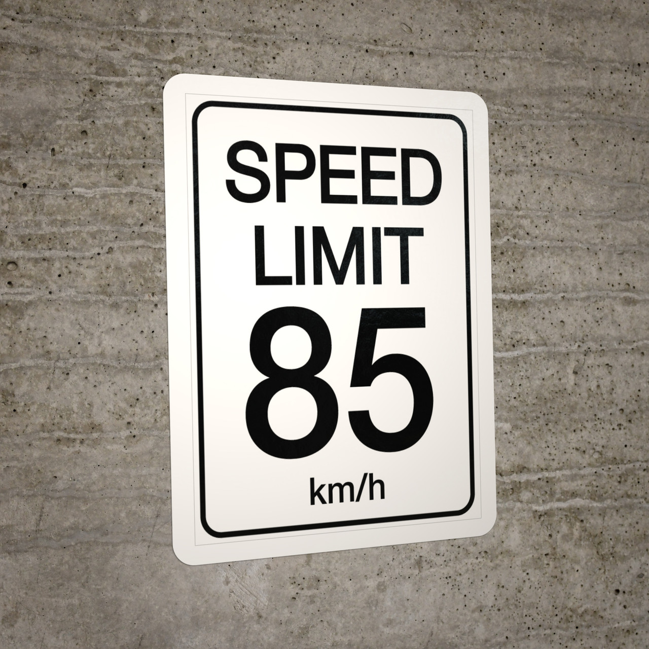 Speed Limit 85 kmh - Wall Sign