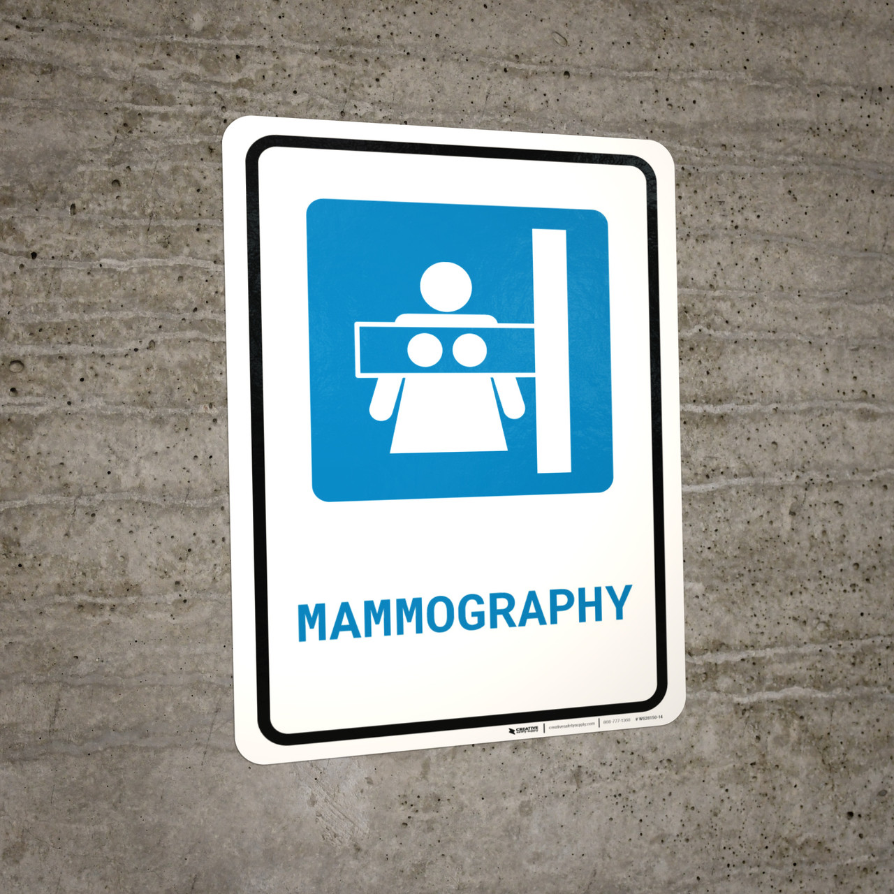 Mammography with Icon Portrait - Wall Sign