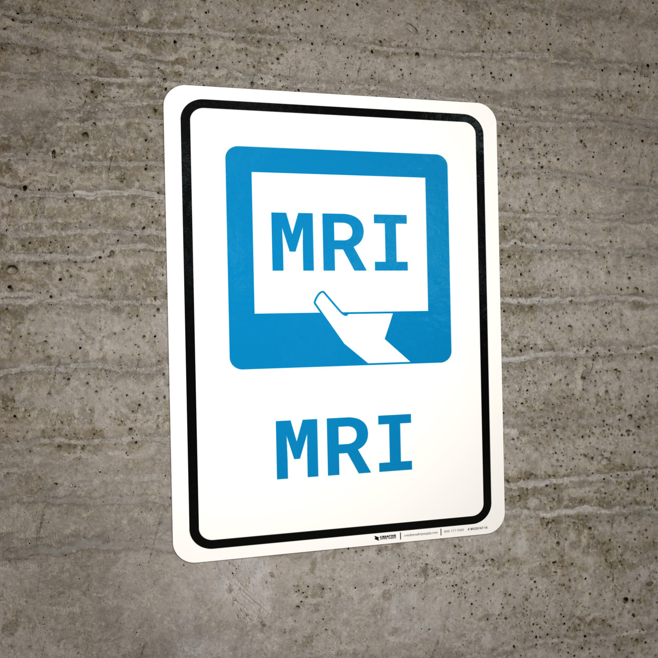 MRI with Icon Portrait - Wall Sign | Creative Safety Supply