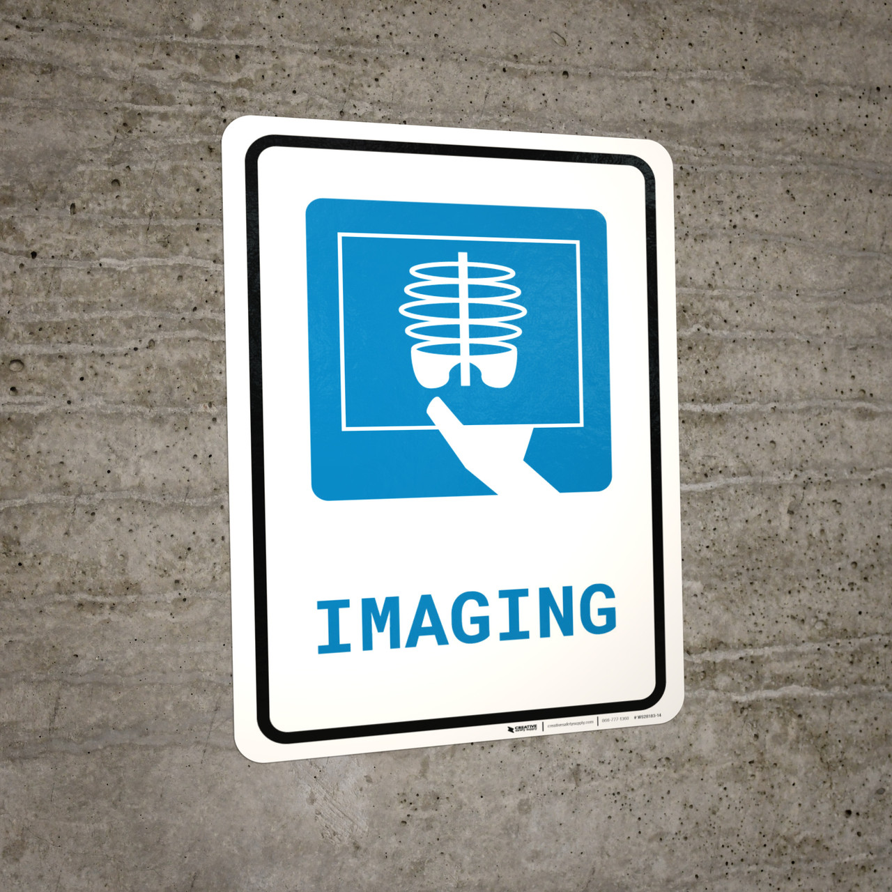 X-Ray Imaging with Icon Portrait - Wall Sign