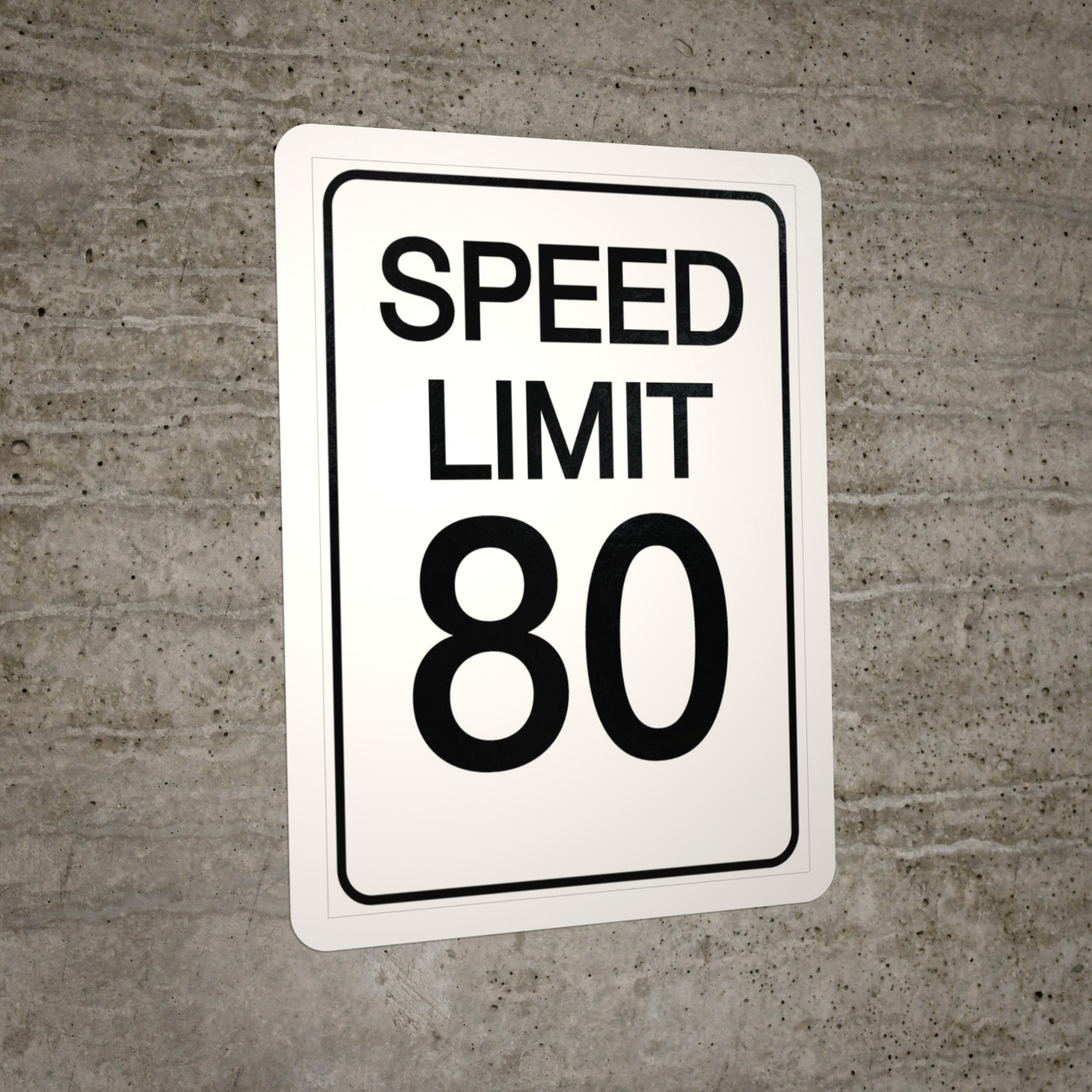 Speed Limit 80 - Wall Sign