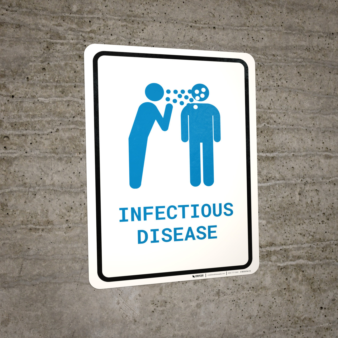 Infectious Disease with Icon Portrait v2 - Wall Sign