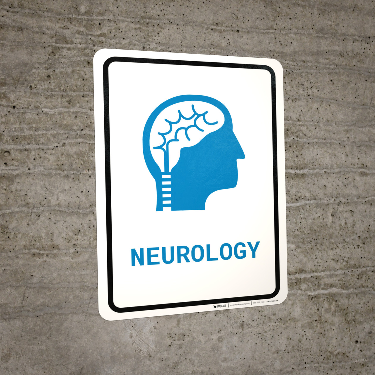 Neurology with Icon Portrait v2 - Wall Sign | Creative Safety Supply