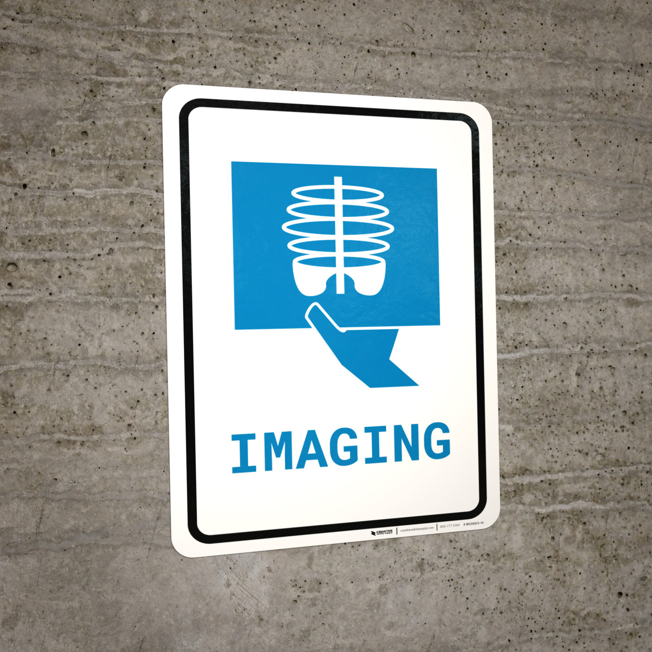 X-Ray Imaging with Icon Portrait v2 - Wall Sign | Creative Safety Supply