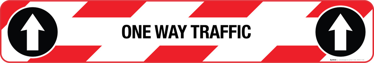 One Way Traffic up - Social Distancing Strip