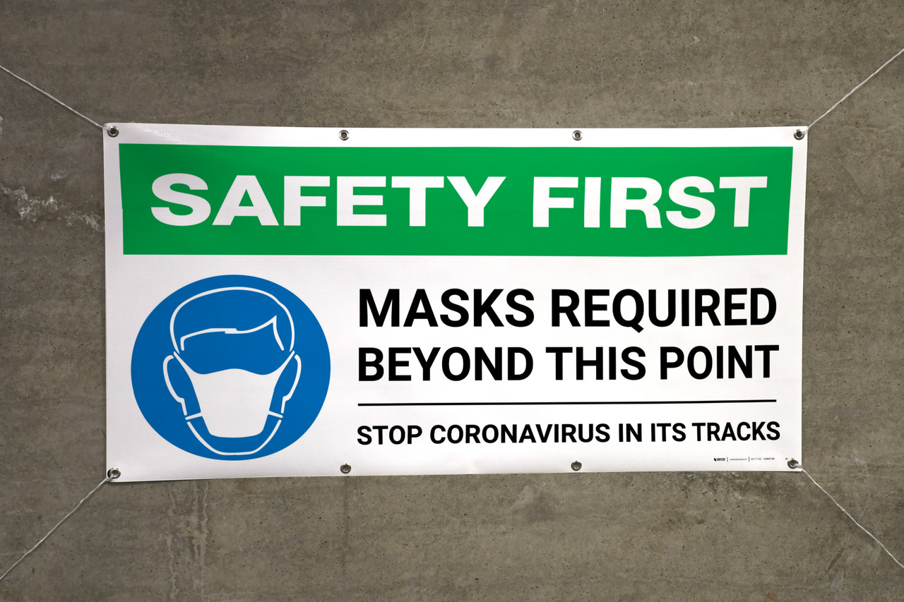 Safety First: Social Distancing In Practice with Icon - Banner