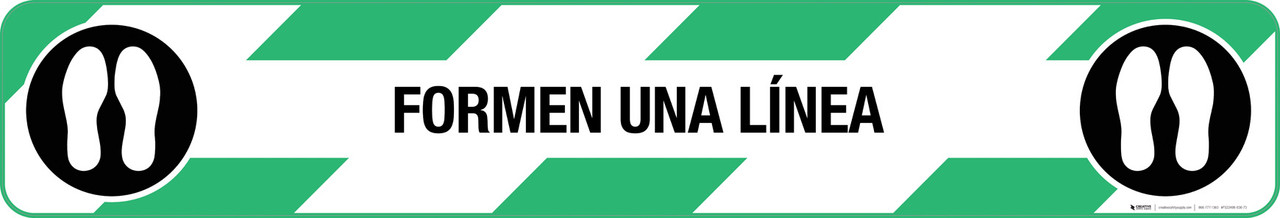 Formen Una Linea Feet - Social Distancing Strip | Creative Safety Supply