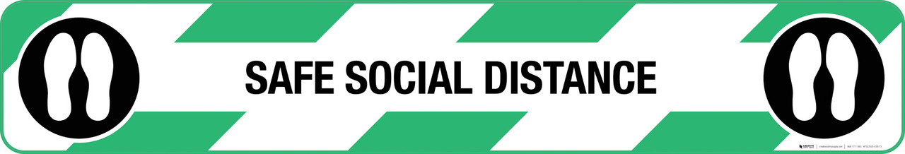 Safe Social Distance Feet - Social Distancing Strip