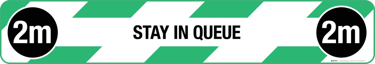 Stay In Queue 2M - Social Distancing Strip