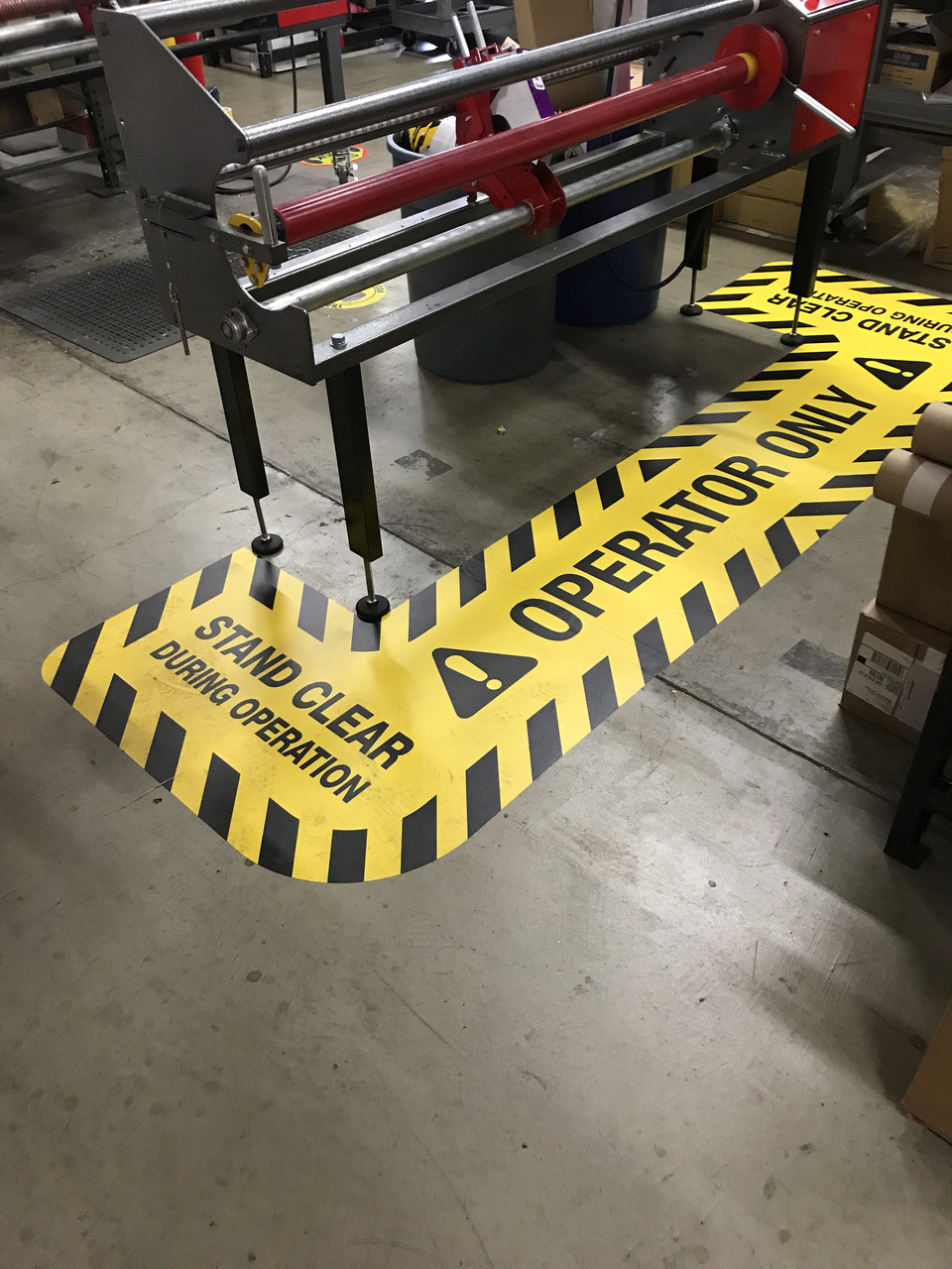 Hazard Area Floor Sign