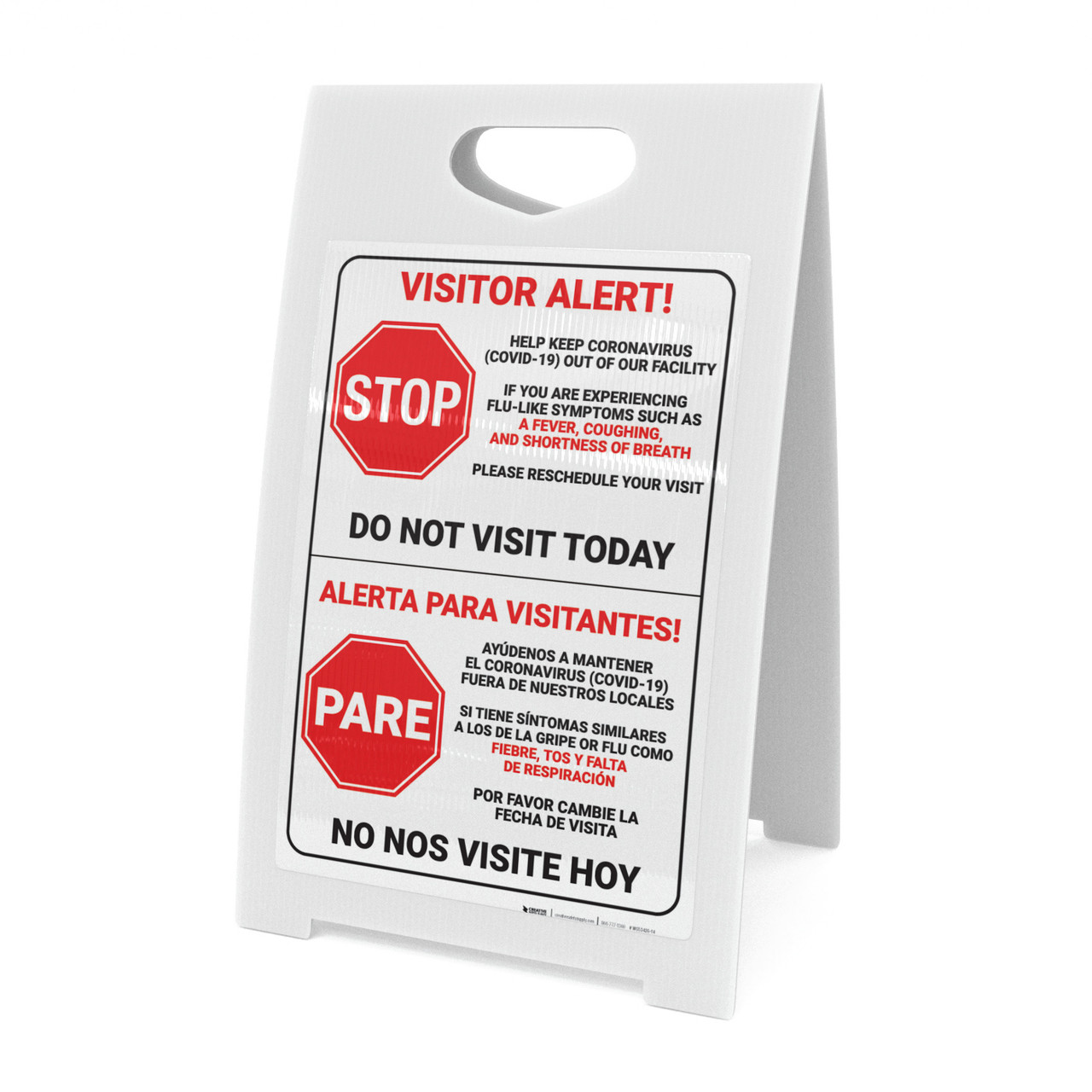 Visitor Alert - Stop the Spread of Cornavirus/Do Not Visit Today ...