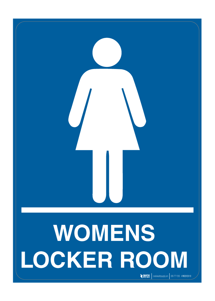 Womans Locker Room - Wall Sign