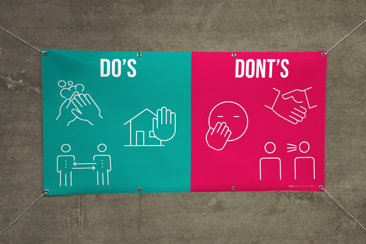 Friendly Reminder/Hand Sanitizer Guide - Banner | Creative Safety Supply