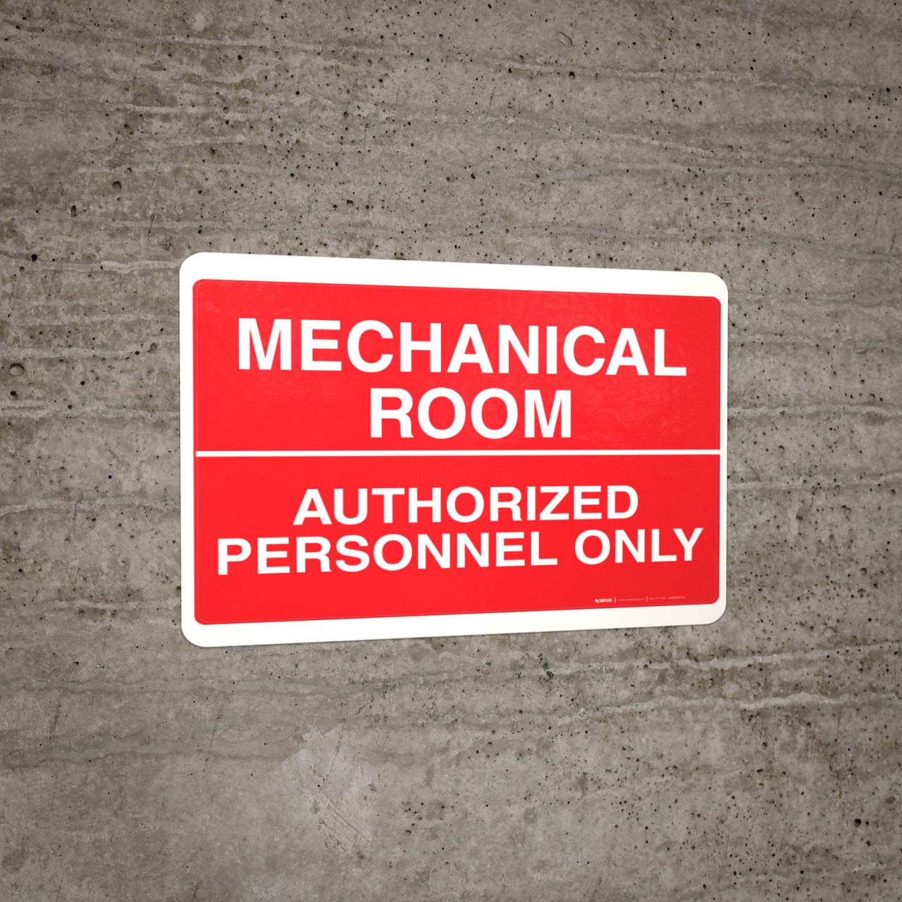 Mechanical Room - Wall Sign | Creative Safety Supply