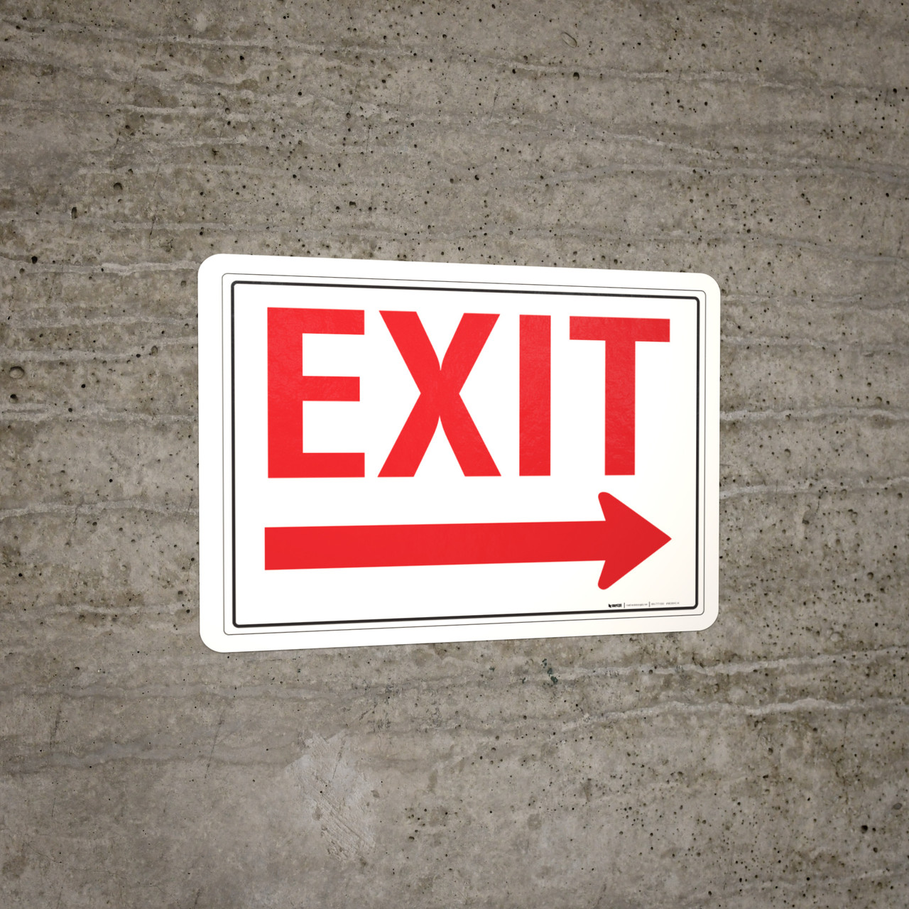 Exit (Arrow Right) - Wall Sign