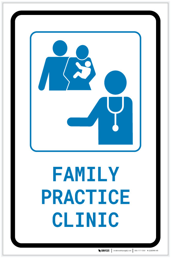 Family Practice Clinic with Icon Portrait v2 - Label | Creative Safety ...