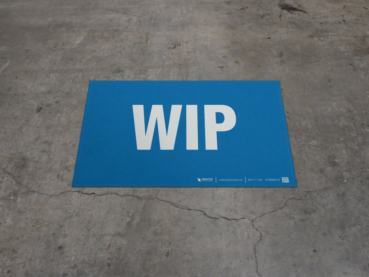 WIP (Work in Progress) - Floor Sign