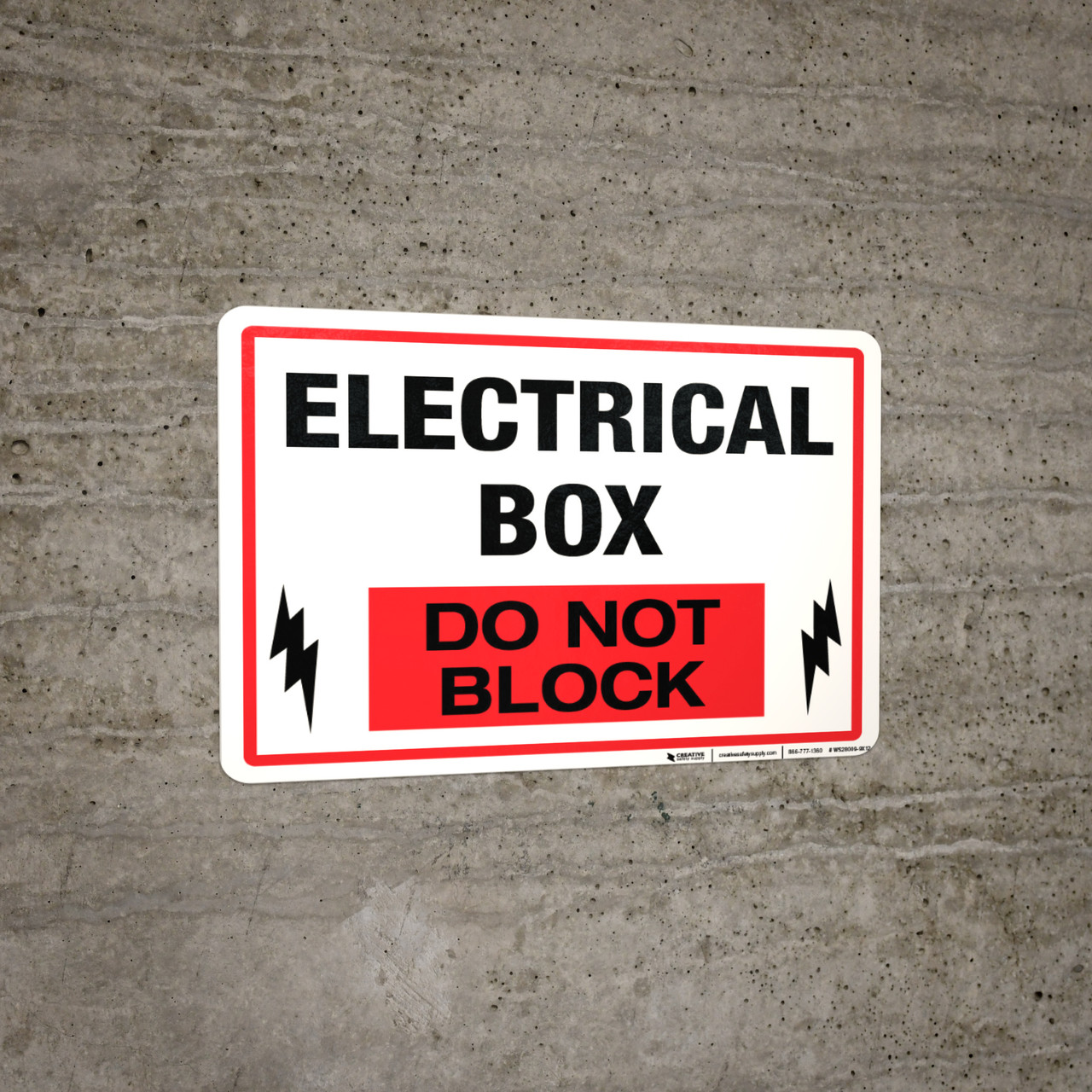 Electrical Box - Do Not Block (Wall)