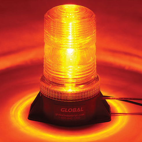 Amber LED Permanent Mount Forklift Strobe Light | Creative Safety Supply