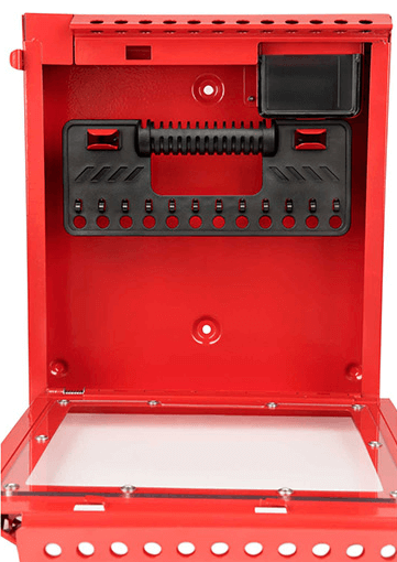 Master Lock Red Wall Mount Group Lock Box with Window