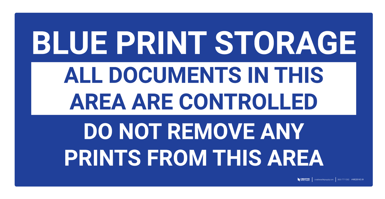 Blue Print Storage (Wall)