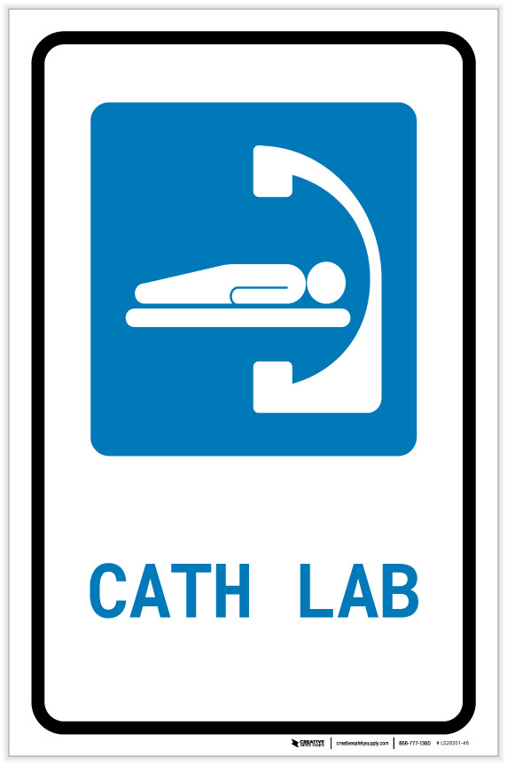 Cath Lab with Icon Portrait - Label