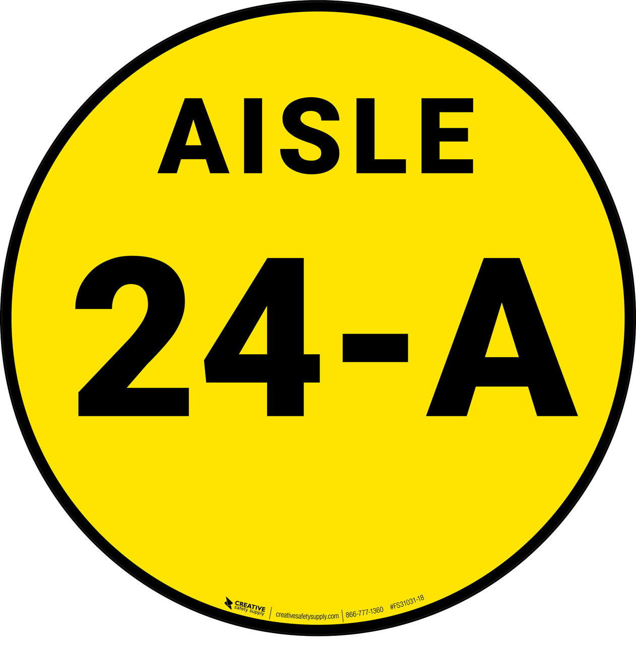 Custom Aisle Floor Sign