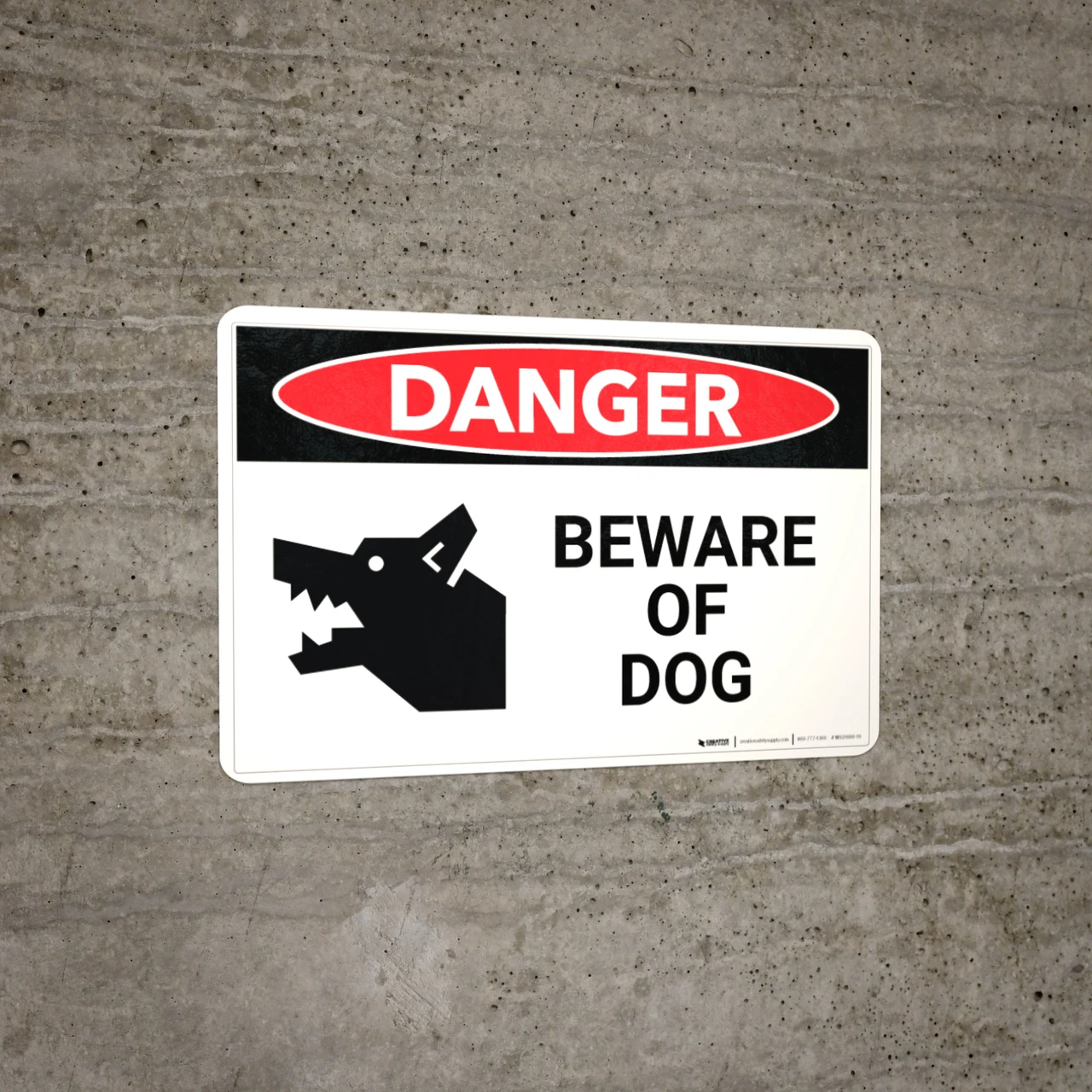 Danger - Beware of Dog - Wall Sign