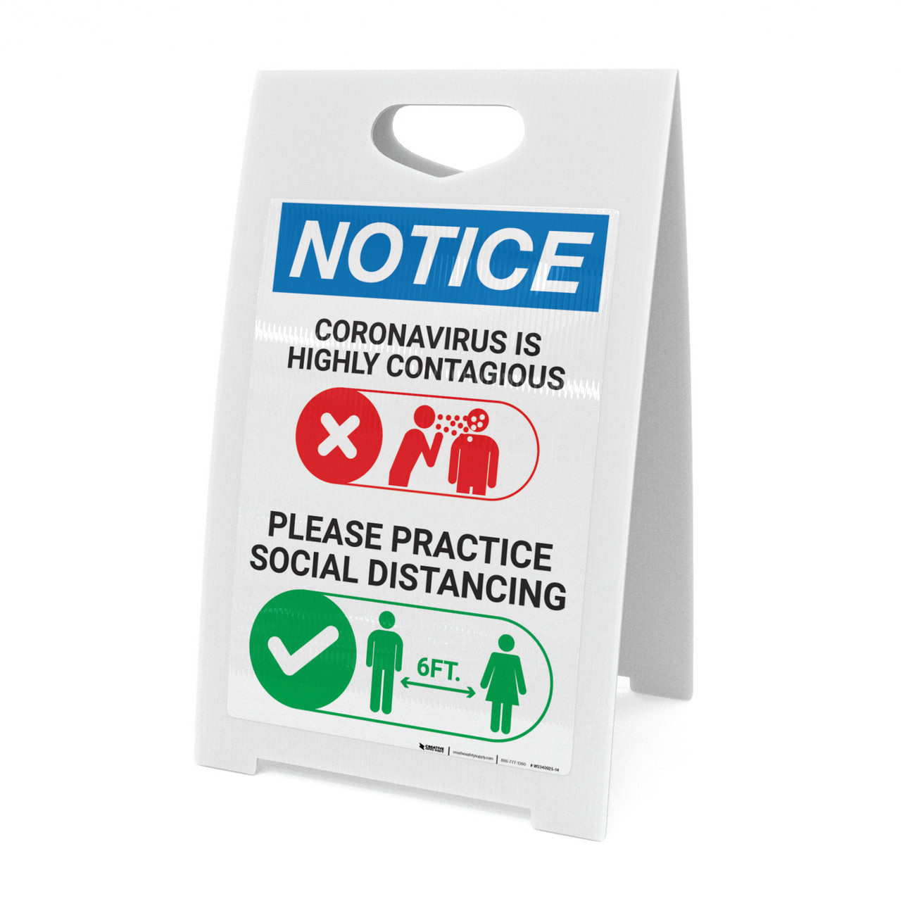 Notice: Please Practice Social Distancing with Icons Portrait - A-Frame ...