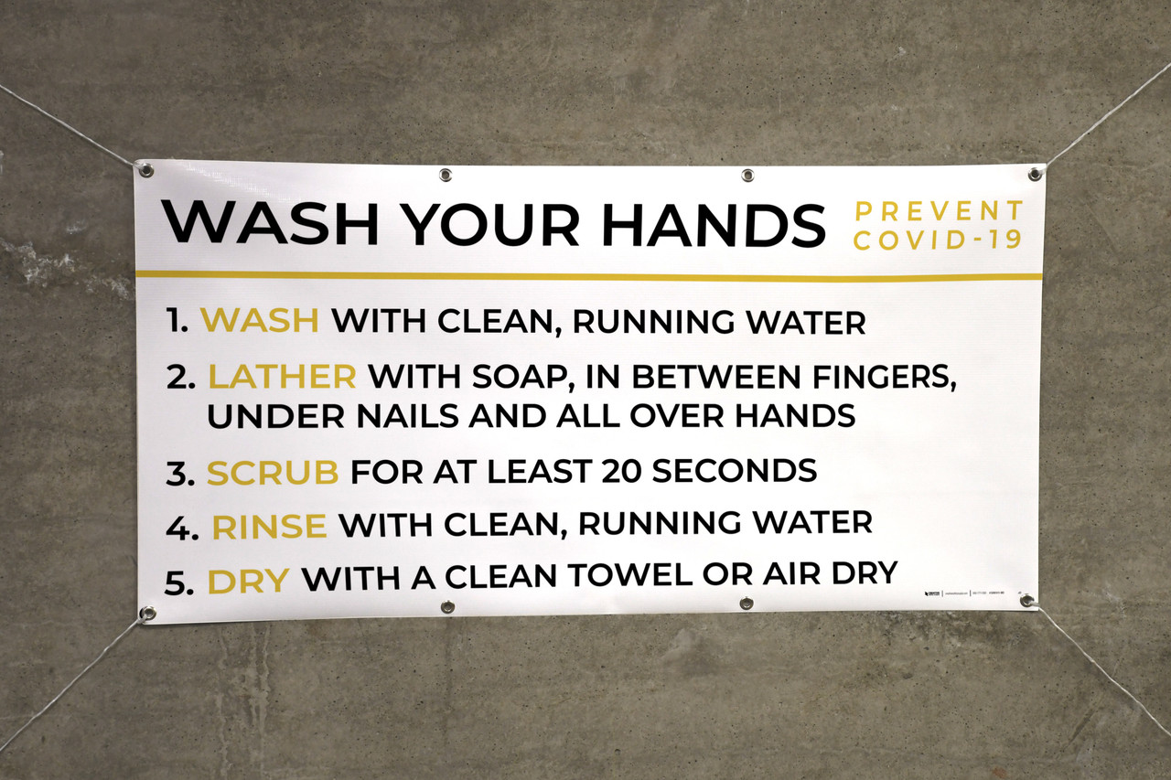 Wash Your Hands Prevent The Spread Of COVID-19 - Banner | Creative ...